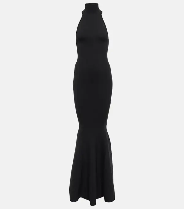 Nina Ricci High-neck Maxi Gown