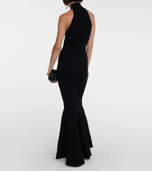 Nina Ricci High-neck Maxi Gown