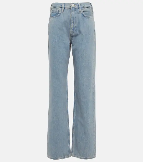 FRAME Le Jane High-rise Straight-leg Jeans - Blue