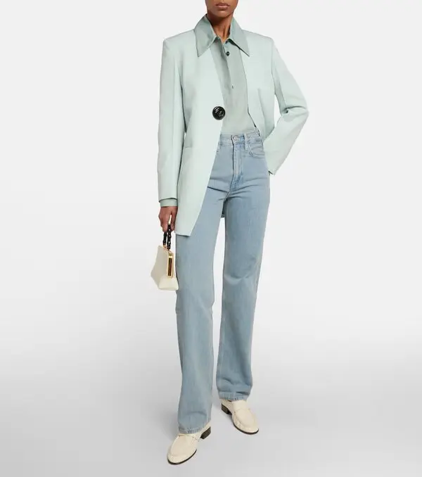 FRAME Le Jane High-rise Straight-leg Jeans - Blue