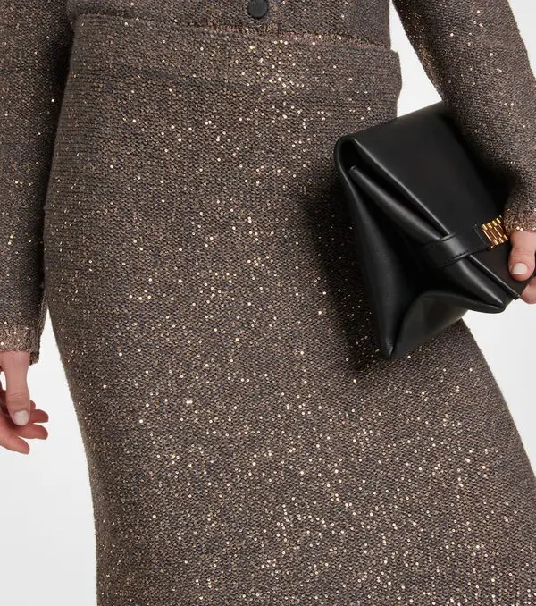 Altuzarra Dione Sequin-embellished Midi Skirt