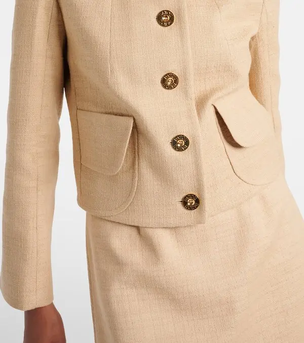 PATOU Cotton-blend Tweed Jacket