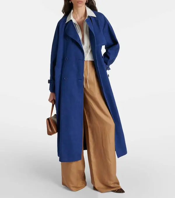 Max Mara Calao Cotton Canvas Trench Coat