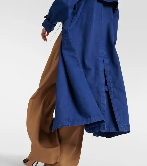 Max Mara Calao Cotton Canvas Trench Coat