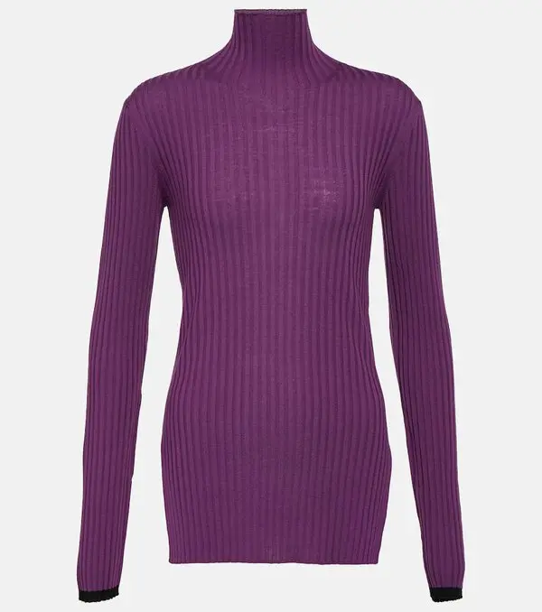 Plan C Ribbed-knit Wool Sweater
