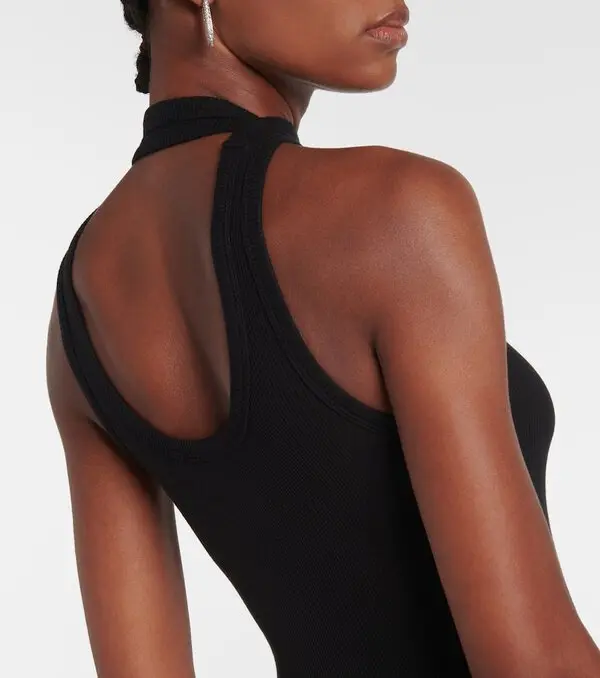 Coperni Ribbed-knit Maxi Dress