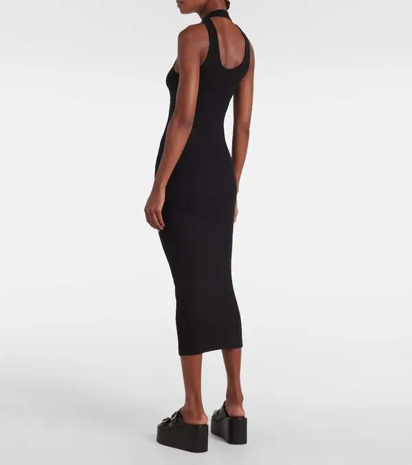 Coperni Ribbed-knit Maxi Dress