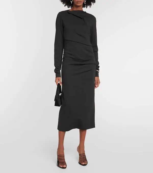Dorothee Schumacher Draped Midi Dress