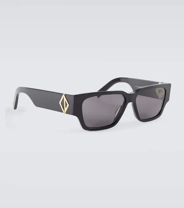 Dior Cd Diamond S5i Rectangular Sunglasses - Black