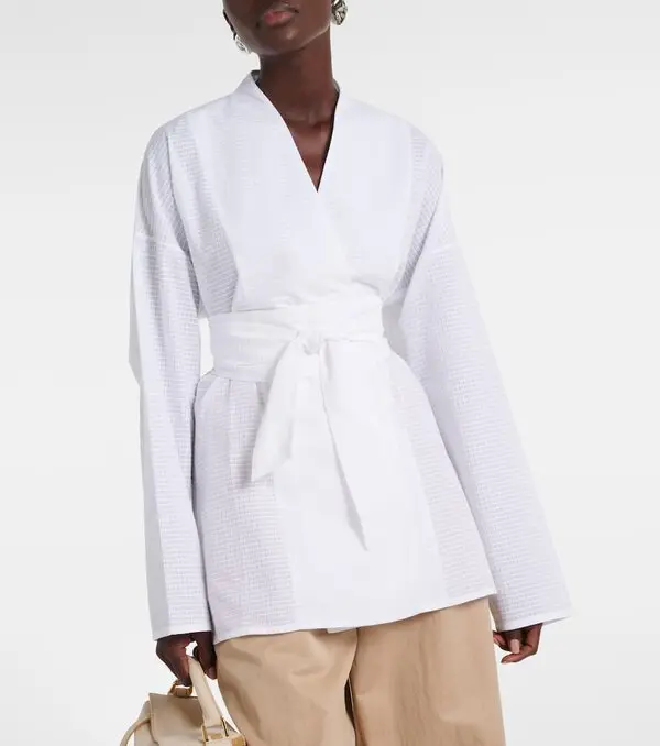 Tove Arya Cotton Wrap Top