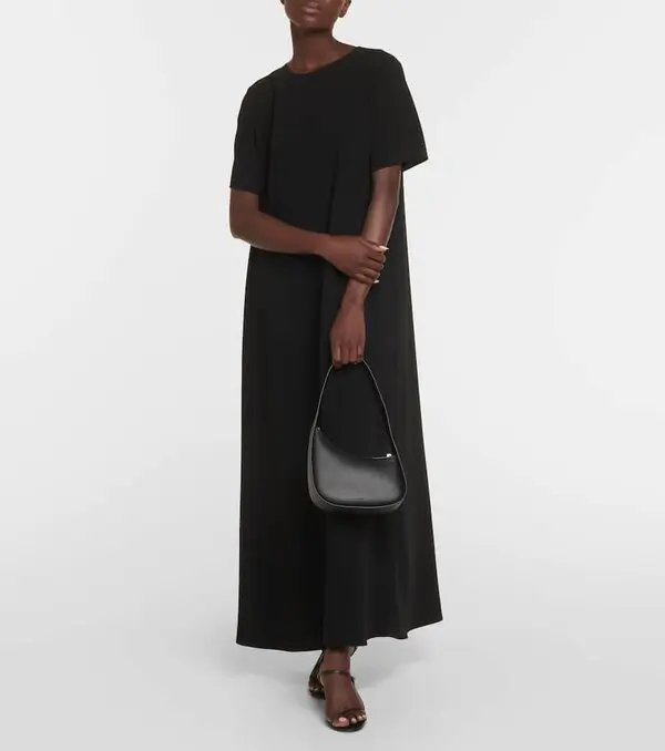 THE ROW Half Moon Shoulder Bag - Black