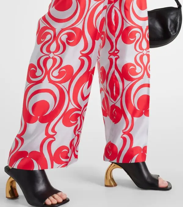 Dries Van Noten Printed Wide-leg Pants - Multicoloured