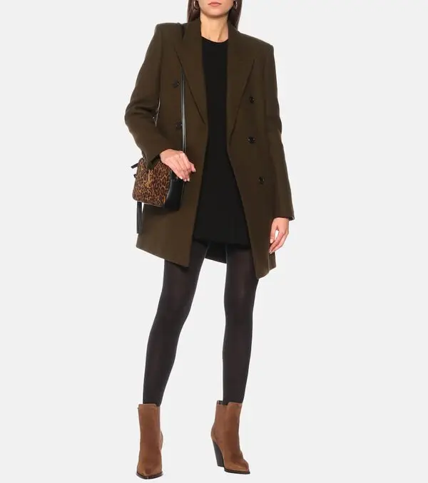 Saint Laurent Theo 95 Suede Ankle Boots