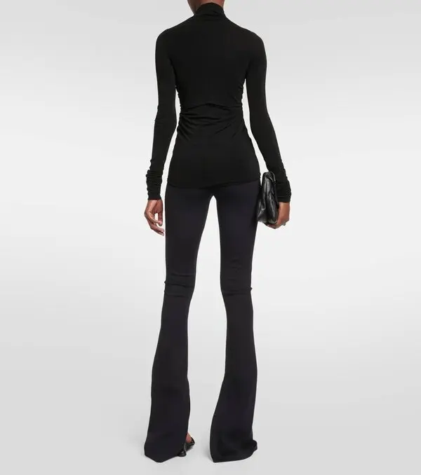 Rick Owens Cutout Jersey Top - Black