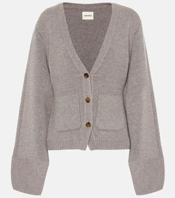 Khaite Scarlet Cashmere Cardigan - Grey