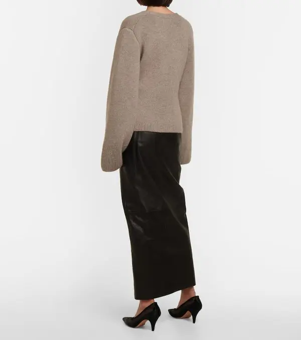 Khaite Scarlet Cashmere Cardigan - Grey