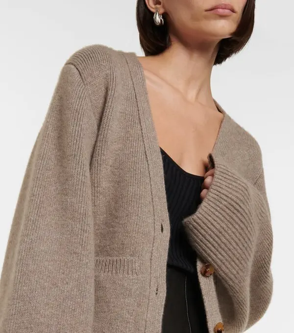 Khaite Scarlet Cashmere Cardigan - Grey