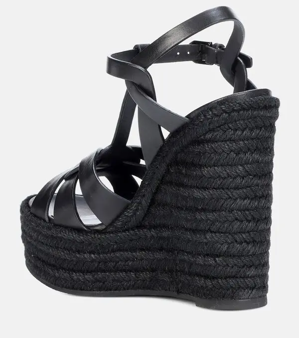 Saint Laurent Tribute 130 Leather Espadrilles