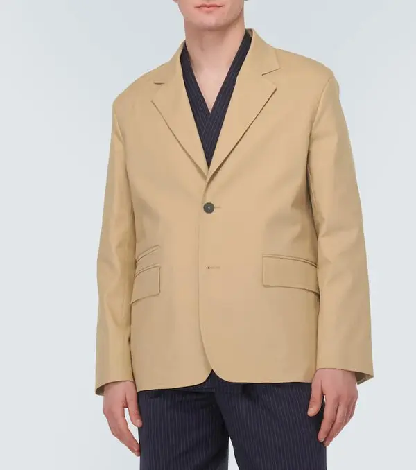 LANVIN Deconstructed Cotton-blend Blazer