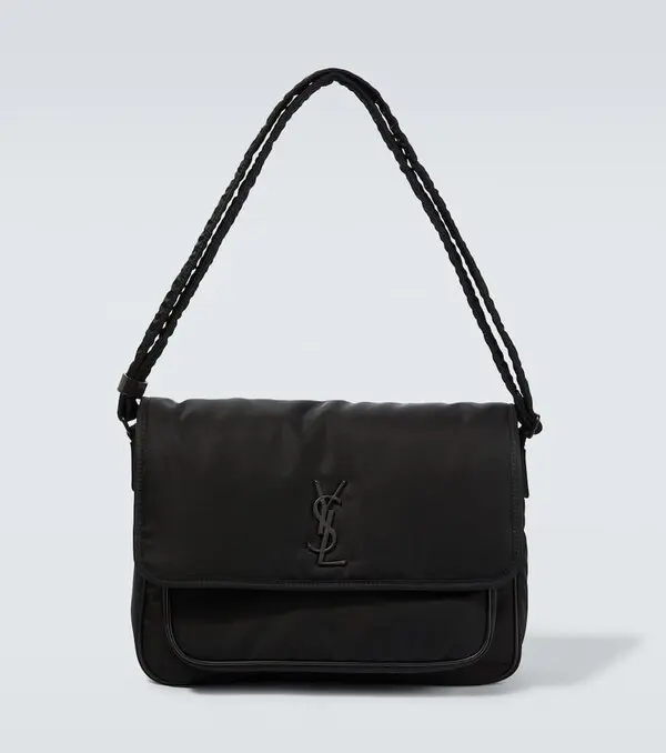 Saint Laurent Niki Nylon Messenger Bag - Black