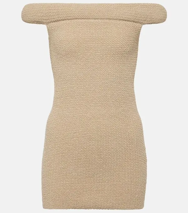 TOTEME Knitted Off-shoulder Top - White
