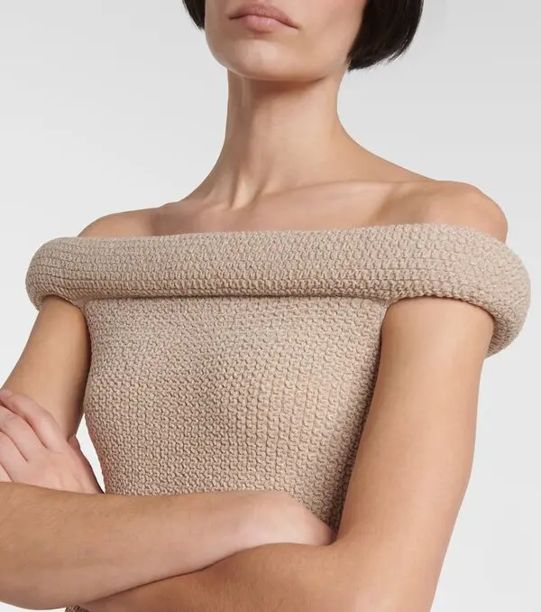 TOTEME Knitted Off-shoulder Top