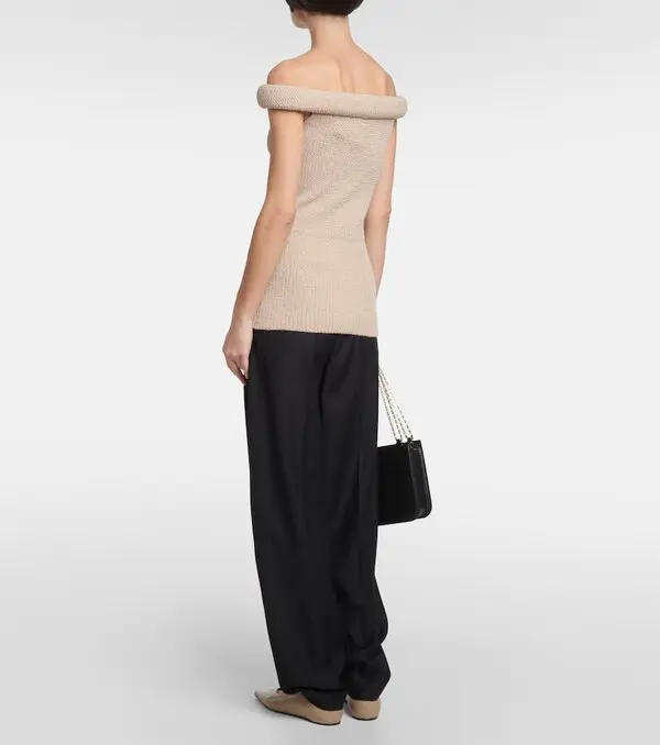 TOTEME Knitted Off-shoulder Top