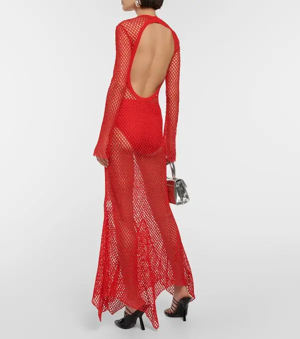 FERRAGAMO Net Maxi Dress