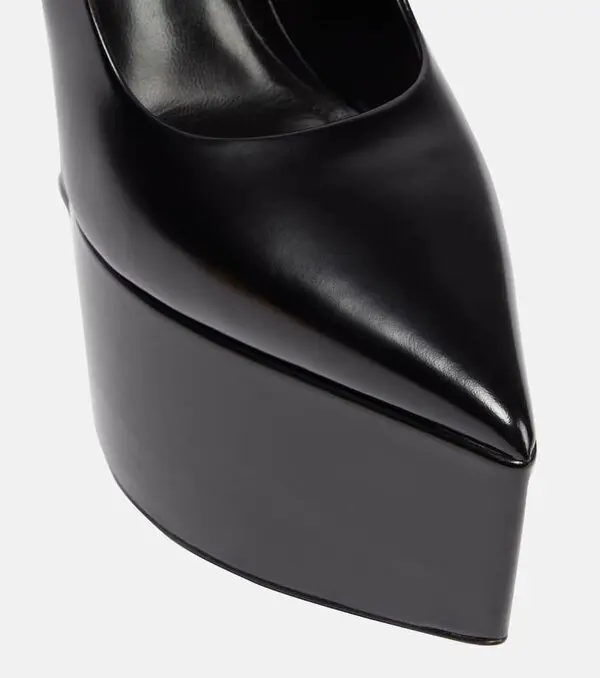 Versace Tempest Leather Platform Pumps