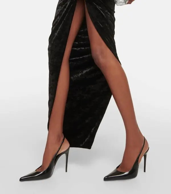 Alexandre Vauthier Ruched Velvet Gown