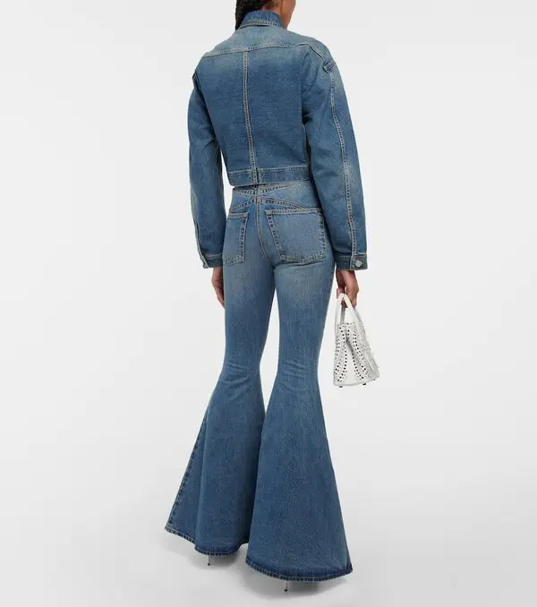 Alaïa Cropped Denim Jacket