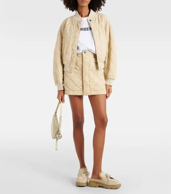 Burberry Quilted Miniskirt