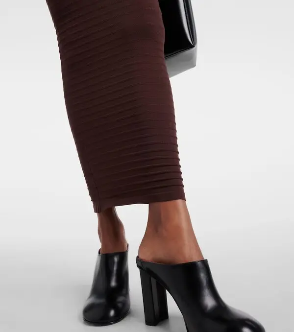 Alaïa Striped Maxi Skirt