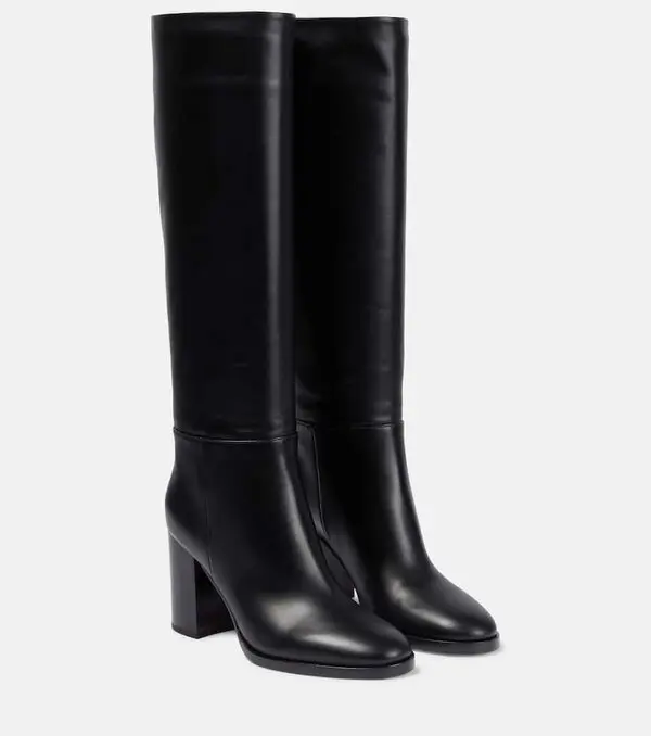 GIANVITO ROSSI Santiago Knee-high Leather Boots