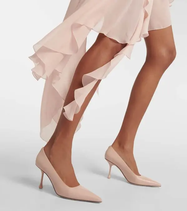JIMMY CHOO Ixia 80 Leather Pumps