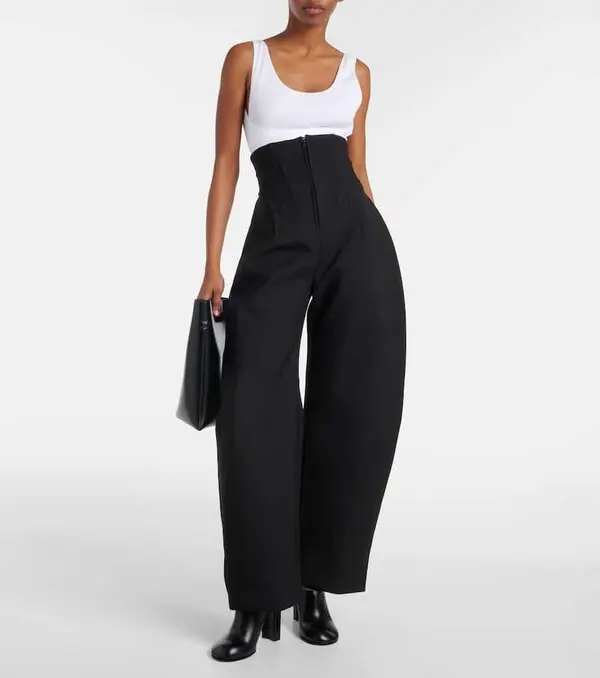 Alaïa Babylone Leather Mules
