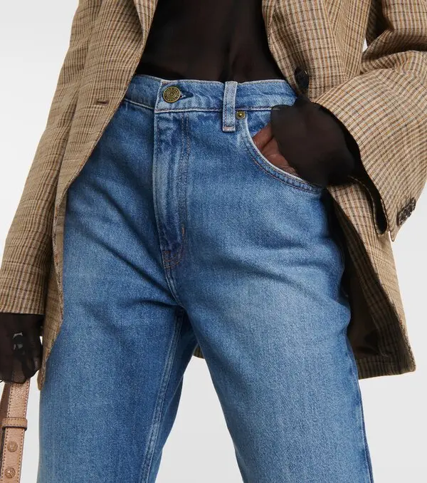 FRAME 70's Cropped Bootcut Jeans In Bernadette Wash