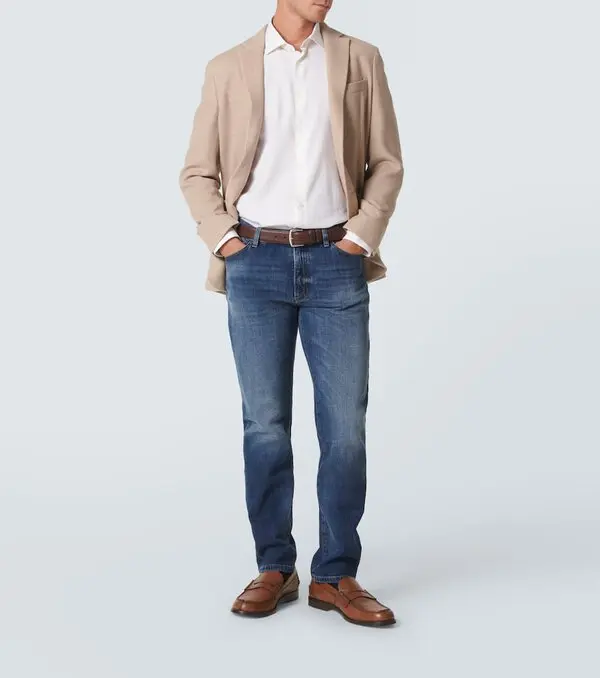 Zegna Mid-rise Skinny Jeans - Blue