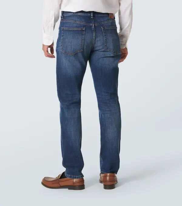 Zegna Mid-rise Skinny Jeans - Blue