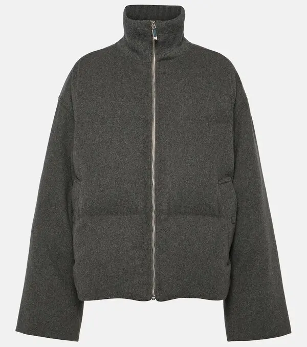 TOTEME Wool-blend Flannel Down Jacket