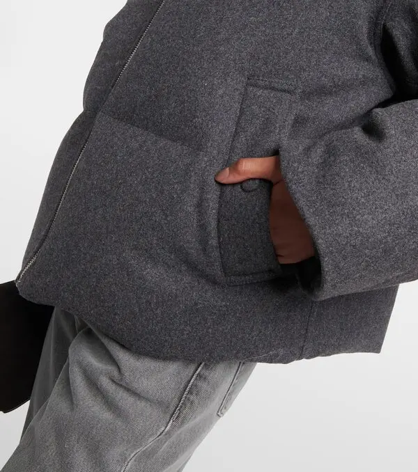 TOTEME Wool-blend Flannel Down Jacket