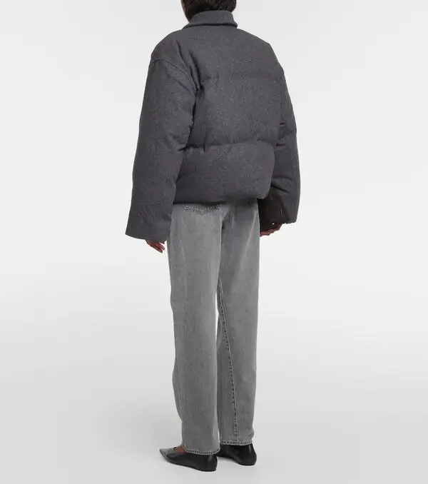TOTEME Wool-blend Flannel Down Jacket