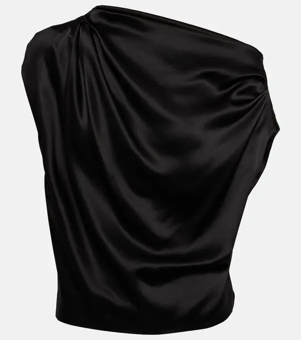 THE SEI Draped One-shoulder Top