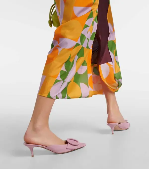 GIANVITO ROSSI Portofino 55 Suede Mules