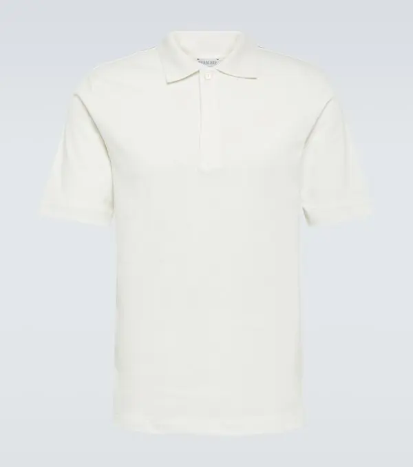 Burberry Cotton Polo Shirt - White