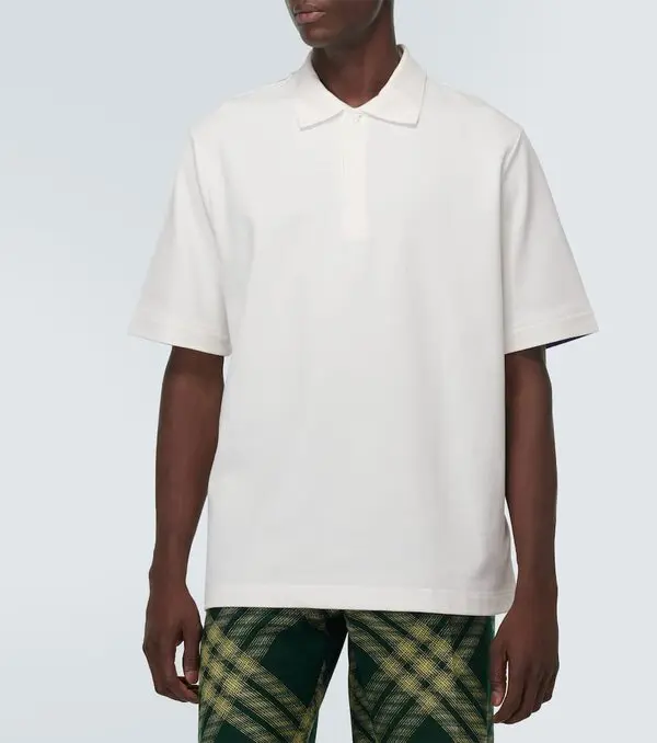 Burberry Cotton Polo Shirt - White