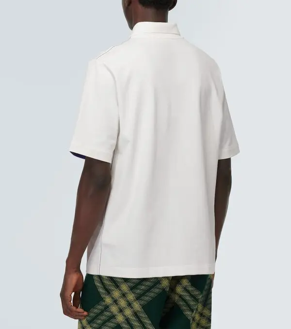 Burberry Cotton Polo Shirt - White