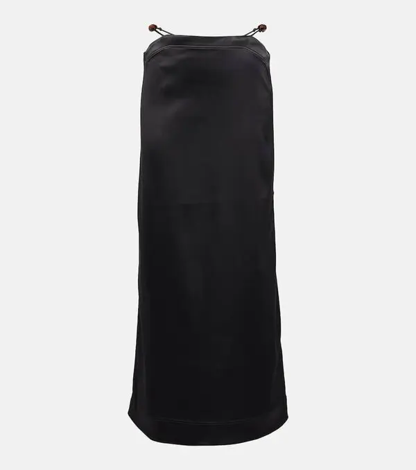 GANNI Satin Maxi Skirt