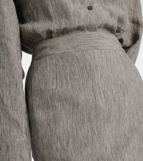 Tove Romilie Linen Maxi Skirt