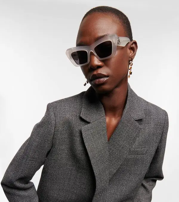 Loewe Anagram Cat-eye Sunglasses - White